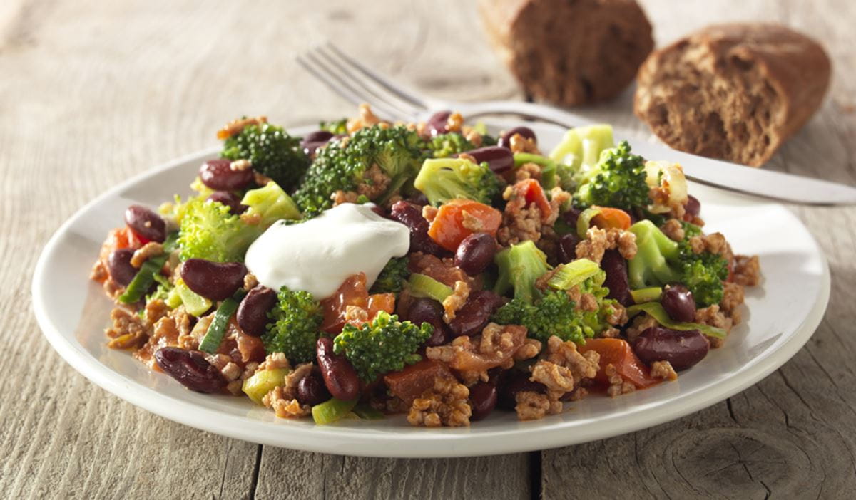 Broccoli chili con carne | Solo