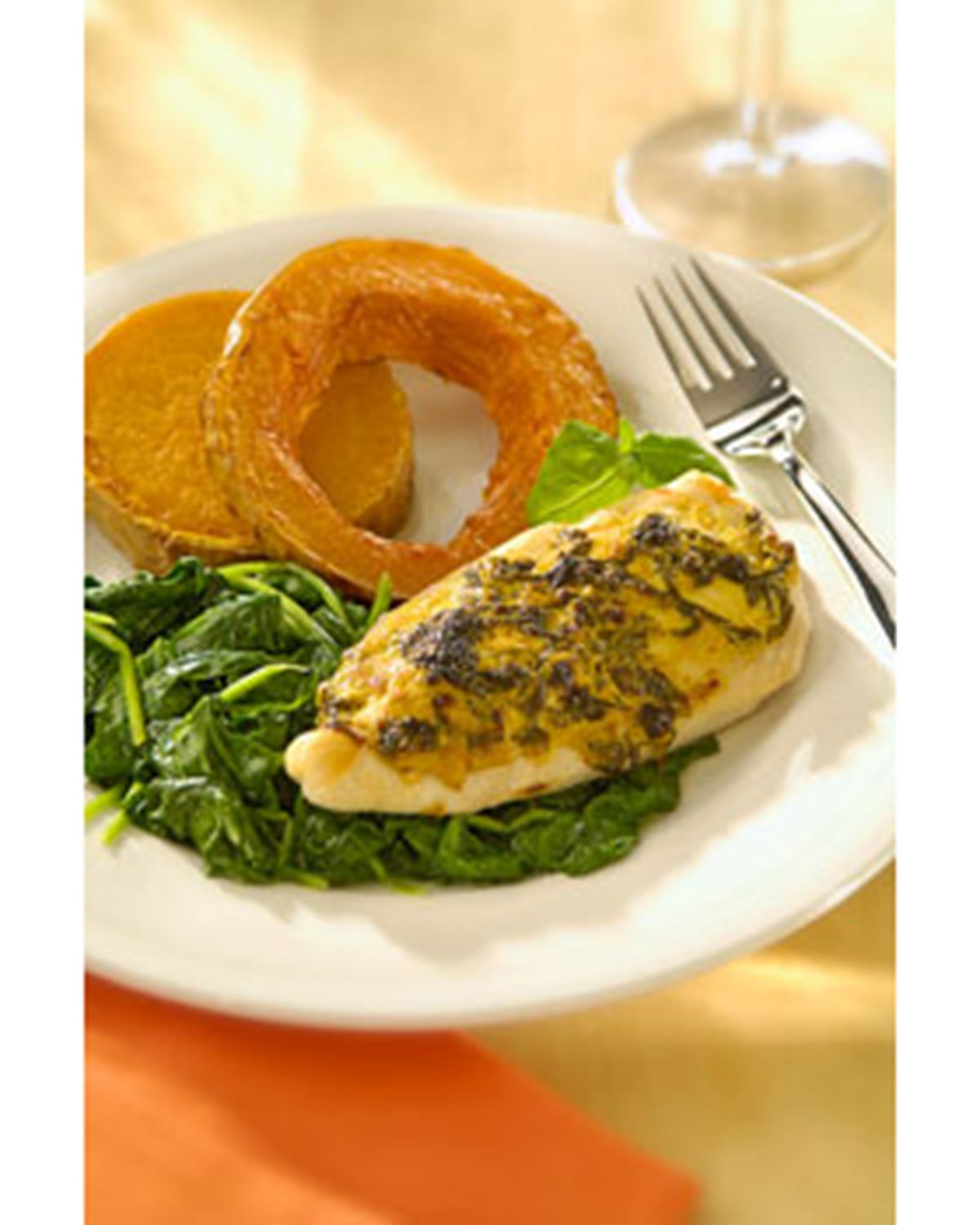 Kip met sinaasappel en basilicum en pompoen | Solo